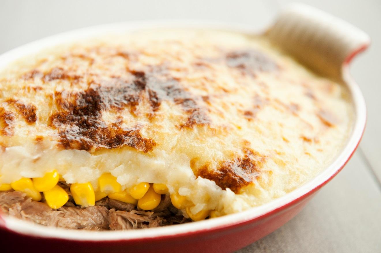 Pâté chinois à l’effiloché de dindon - Le Dindon du Québec